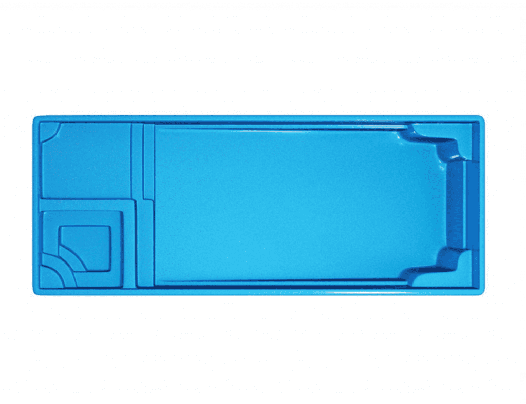 Astoria™ Fiberglass Pool | Luxury Design with Built-In Spa & Tanning Ledge